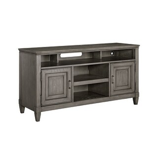 Eva 54 Inch TV Media Entertainment Center Console, Medium, 2 Door Stone ...