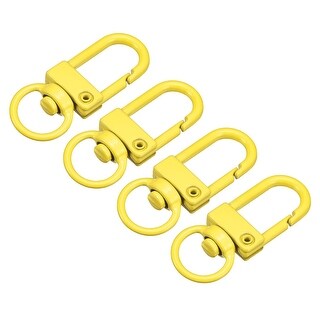 Swivel Clasps Snap Hook 33x13mm Lobster Claw Clasp for DIY Yellow 4Pcs ...