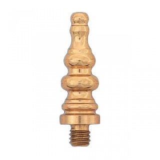 Brass Medium Cabinet Door Hinge Finial Pair 1/4 in Finial with Steeple ...