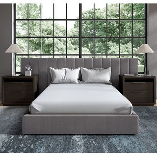 Monty Upholstered Wall Bed in Stormy Night - Bed Bath & Beyond - 38002672