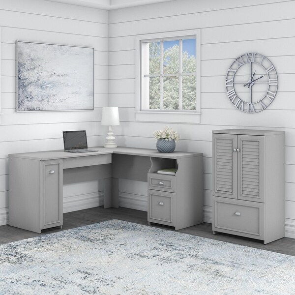 Bush furniture fairview l shaped desk with hutch store