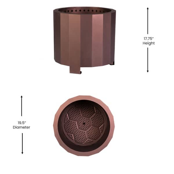 Commercial Grade Outdoor Smokeless Wood Burning Portable Fire Pit - 19. ...