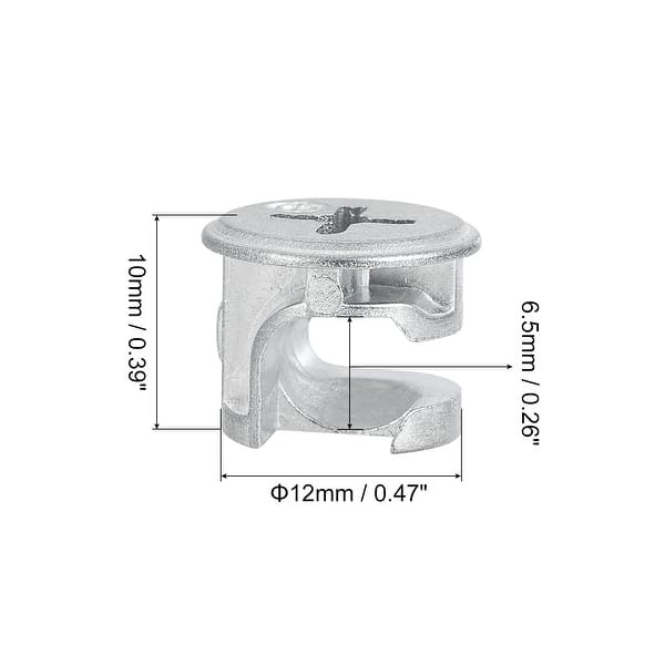 Cam Lock Nut for Furniture, 12x10mm Joint Connector Locking Nuts - Bed ...