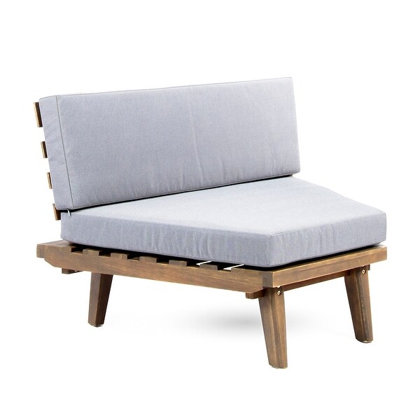 Hillcrest Outdoor V shaped 4 piece Acacia Sectional by Christopher Knight Home On Sale Bed Bath Beyond 18189179
