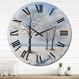 Designart "Forest Winters Embrace Landscape I" Landscapes Oversized ...