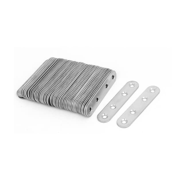 80mm x 17mm Stainless Steel Corner Bracket Flat Mending Repair Plates ...