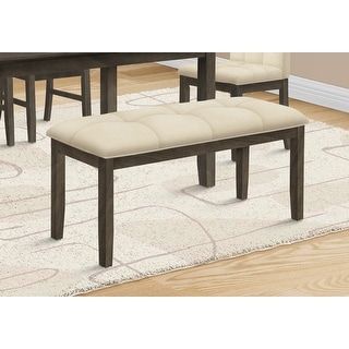 Monarch Specialties Bench, 44" Rectangular, Dining Room, Kitchen ...