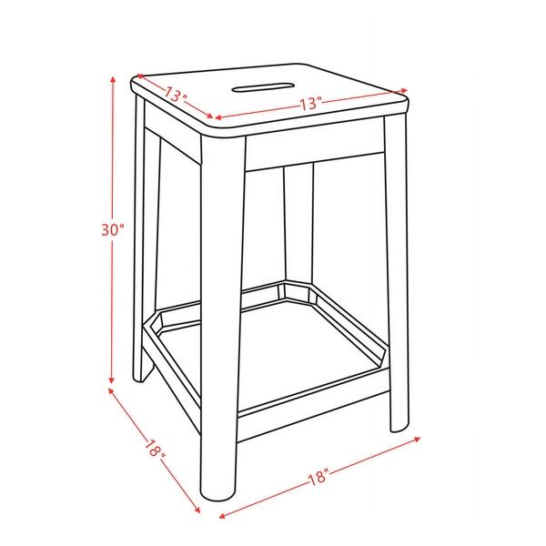 30"H Bar Stool Industrial (1Pc) - Bed Bath & Beyond - 37933580
