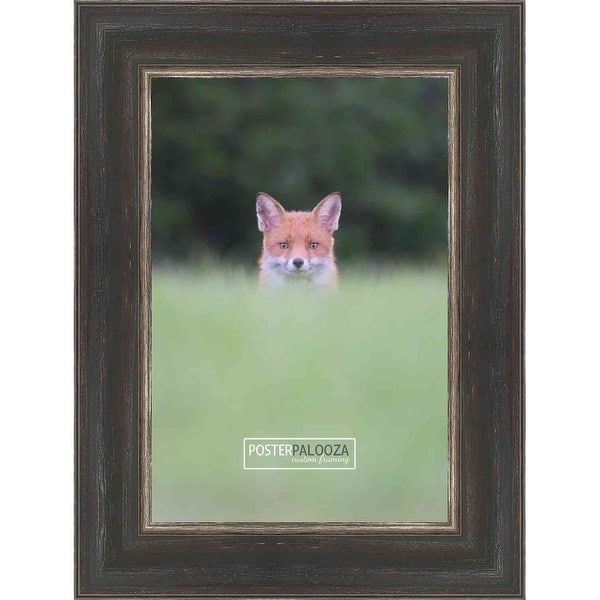 20x25 Contemporary Black Complete Wood Picture Frame with UV Acrylic ...