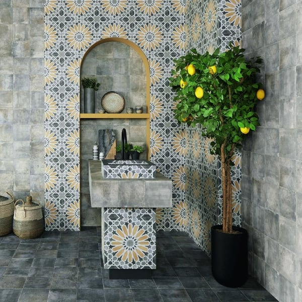 sunflower wall tiles