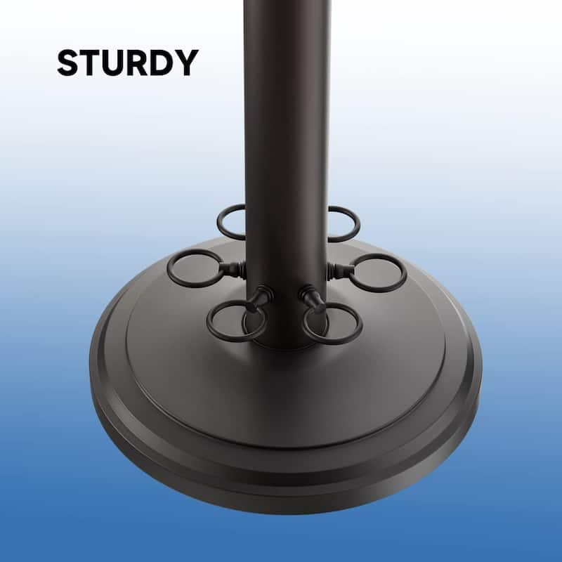 GSE™ 6-Cue Floor Stand-Style Metal Billiard Pool Cue Rack, Holds 6 Pool ...