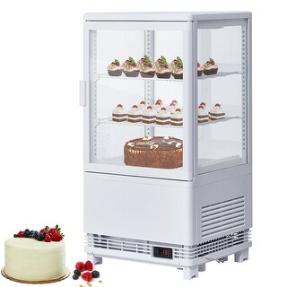 Commercial Countertop Refrigerator Display Case with LED Lighting - Bed ...