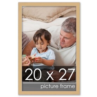 20x27 Traditional Natural Complete Wood Picture or Puzzle Frame with UV ...