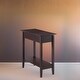 Wooden Flip-Top Side Table with Spacious Storage, Compact Space-Saving ...