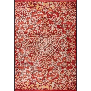 Rugs2Go Persian Culture Red Kaj Oriental Heatseat Polypropylene Easy ...
