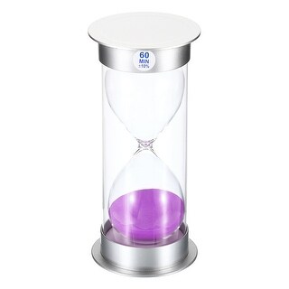 60 Minute Sand Timer, Sandy Clock Count Down Sand Glass, Purple Sands ...