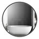 Ledel Modern Metal Framed Bathroom Vanity Mirror Round Accent Wall ...