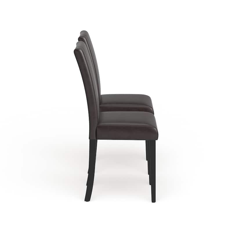 Roundhill Furniture Urban-Style Solid Wood Leatherette Small Padded ...