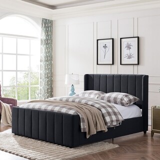 Antoinette Traditional Upholstered Queen Bed by Christopher Knight Home ...
