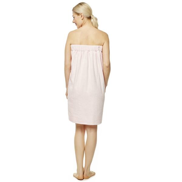 Women's Turkish Terry Cotton Bath and Shower Towel Wrap - On Sale - Bed ...