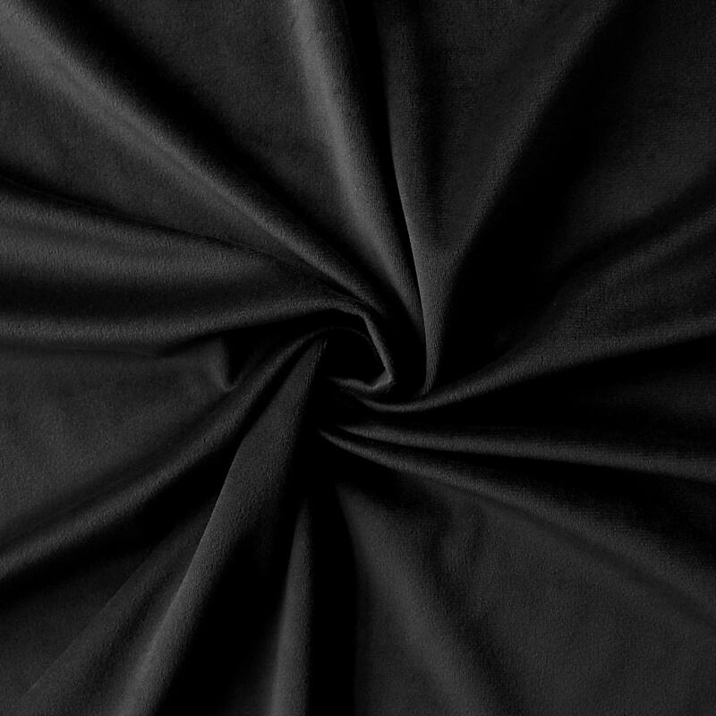 Cascade Velvet Ebony Pinch Pleat Drapery Panels Includes 2 Panels - On ...