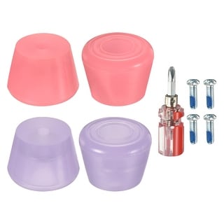 Roller Skate Toe Stops with Screwdriver Brake Stoppers Block Pink ...