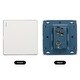 Light Switch Wall Panel Rocker 1 Gang 2 Way White 250V 10A 86mmx86mm ...