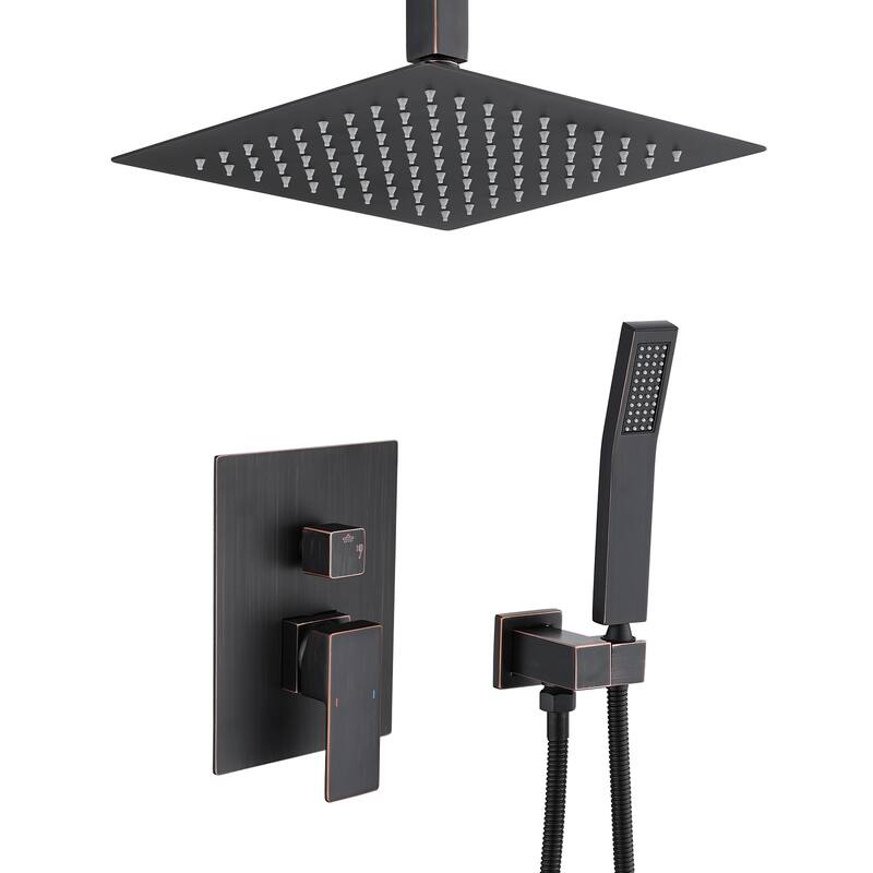 10 Inch Shower Head Bathroom Luxury Rain Mixer Shower Complete Combo