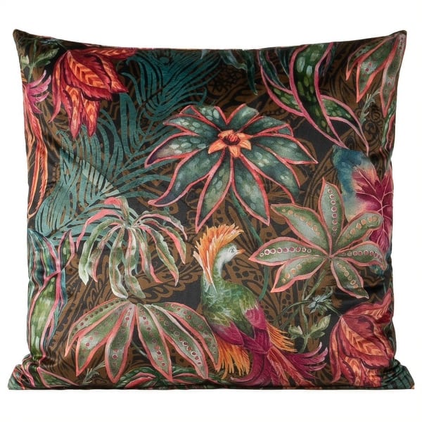 Smithsonian Les Plumes Velvet Throw Pillow - On Sale - Bed Bath ...