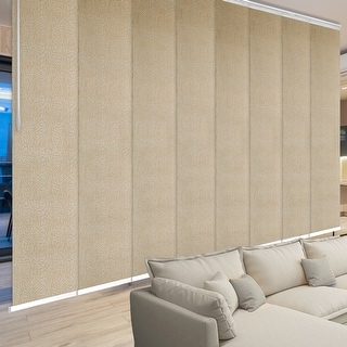 InStyleDesign Rosa 8-Panel Double Rail White Panel Track Extendable 130 ...