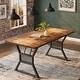 70.8" Farmhouse Dining Table for 6–8, Rectangular Wood Kitchen Table ...