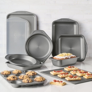 Circulon Total Nonstick Bakeware Set, 10-Piece, Gray - Bed Bath & Beyond - 17665733