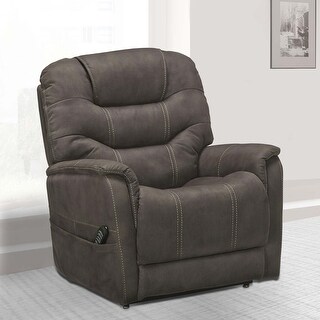 Upholstered Metal Frame Power Lift Recliner with Channel Stitching ...