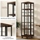 5-Tier 360° Rotating Bookshelf, Corner Spinning Bookcase with Narrow ...