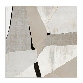 Stupell Rugged Shapes in Beige Canvas Wall Art Design By Susan Jill ...