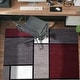 World Rug Gallery Contemporary Modern Boxed Color Block Area Rug - Bed ...