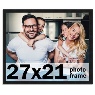 27x21 Frame Black Picture Frame - Complete Modern Photo Frame Includes ...