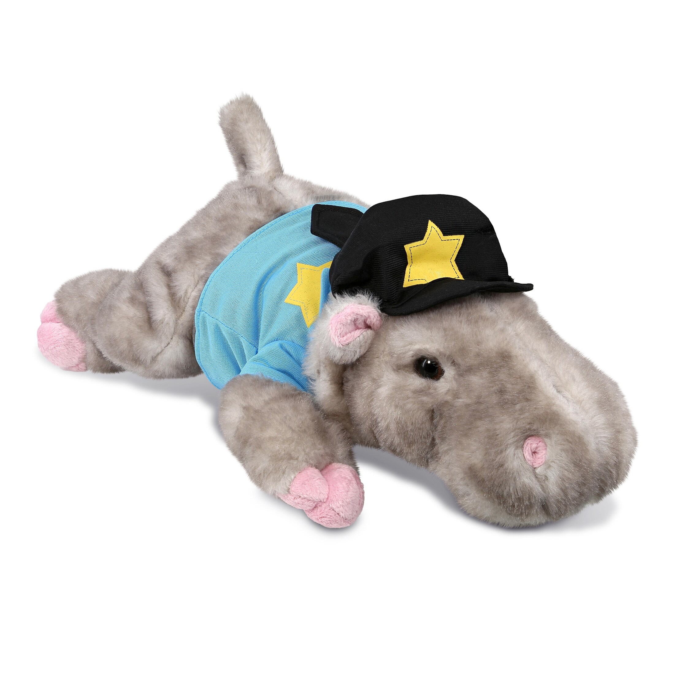DolliBu Large Horse Sparkle Eyes Police Officer Plush with Cop Uniform ...