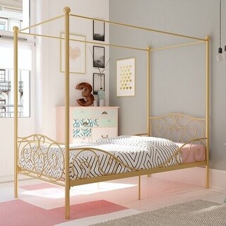 Twin Metal Bed in Gold - Bed Bath & Beyond - 39195319