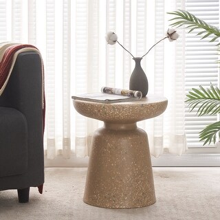 Versatile Plastic Round Side Table Small Space Stylish - Bed Bath ...