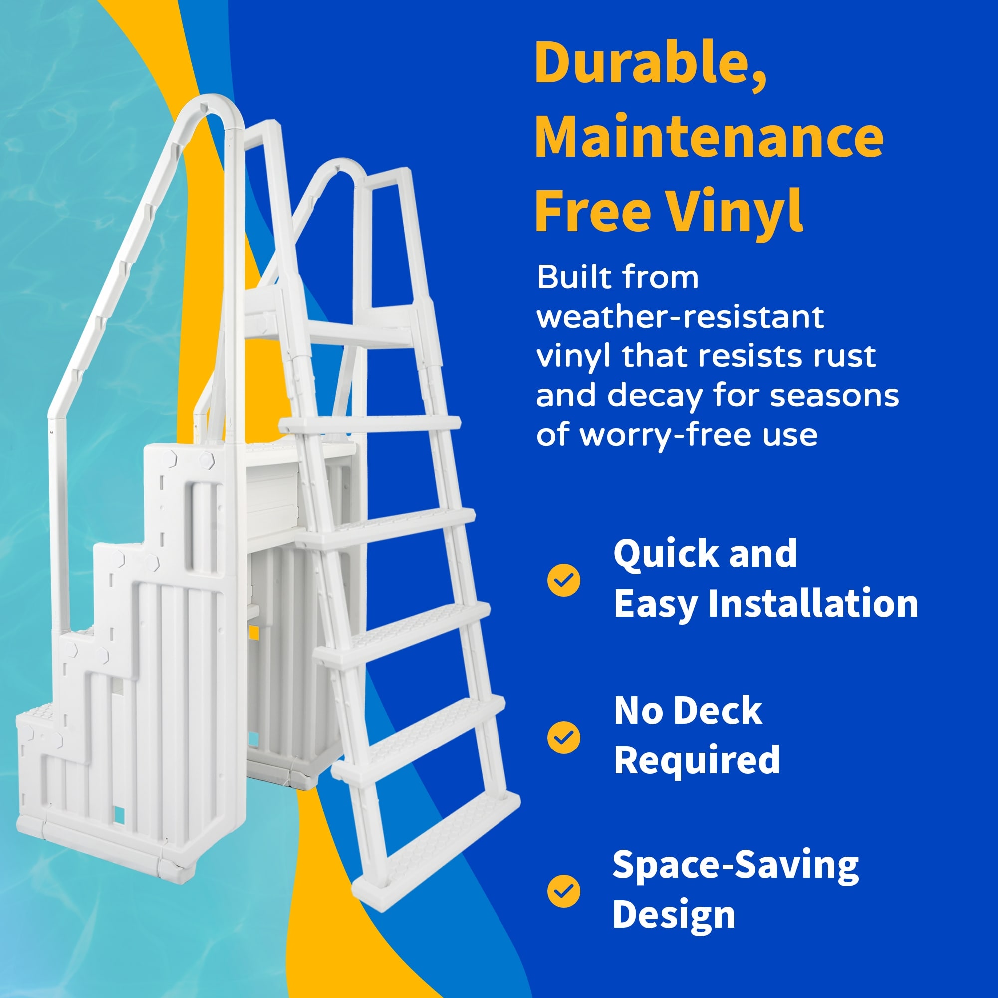 space saving pool steps