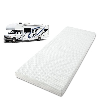 4-Inch Medium Firm Memory Foam RV Mattress Topper with Cover - Bed Bath ...