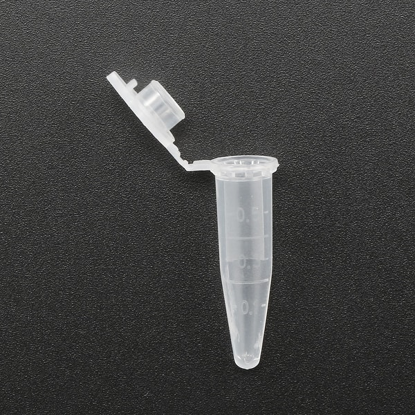 50Pcs 0.5ml Centrifuge Tube with Attached Cap Conical Bottom Graduated ...