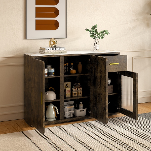 Sideboard with countertop store