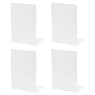 Bookend, 2 Set Metal L-Shaped Desk Organizer Book Support Stand - Bed ...