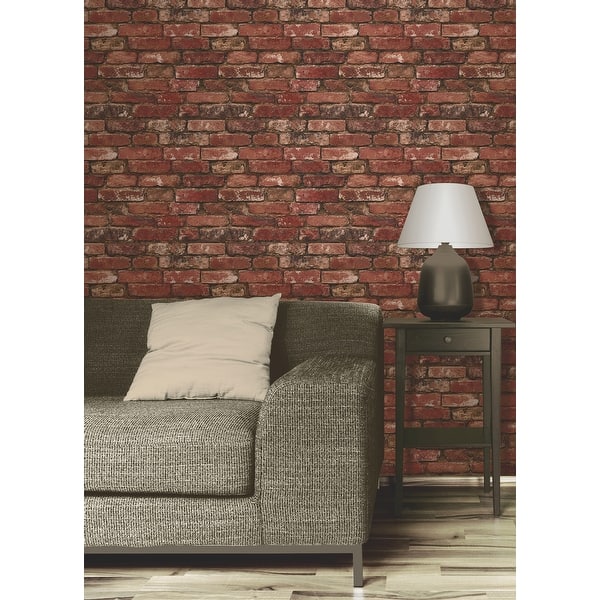 rustic red brick wallpaper