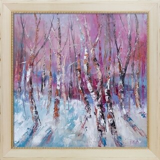 ArtistBe Winter Magic 1 with Constantine Frame, 28.5" x 28.5" - Bed ...