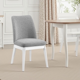 Risa Dining Side Chair Set of 2, Tall Back and Splayed Legs, Gray - Bed ...