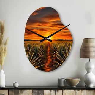 Designart - Orange Green Mexican Art Tequila Sunrise - Mexican Art ...