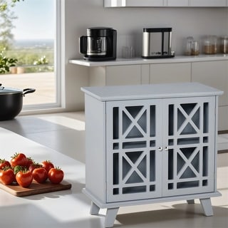 Anti-Toppling Wood Kitchen Storage Cabinet with Doors - Bed Bath ...